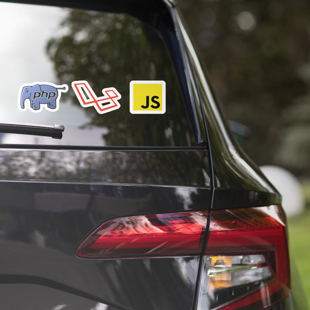 PHP Laravel JavaScript Programmer Stickers - Dakidarts® Shop